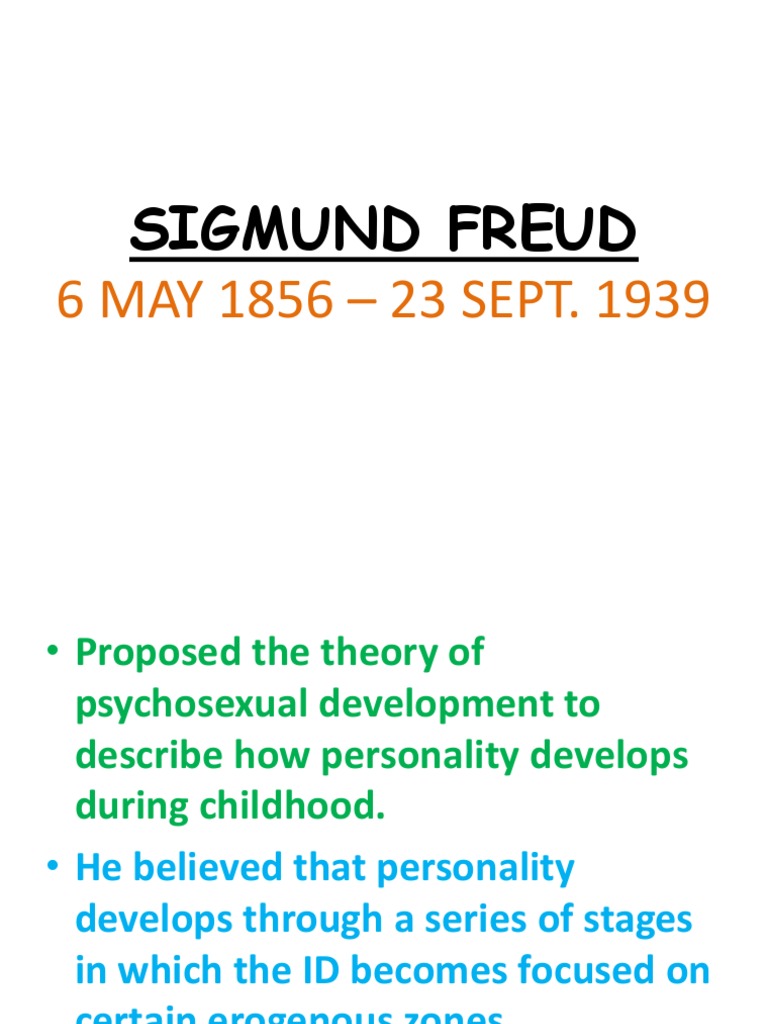 Sigmund Freud: 6 MAY 1856 - 23 SEPT. 1939 | PDF