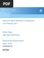 Electronic Bank Statement in SAP 1655307262 | PDF | Cheque | Banks