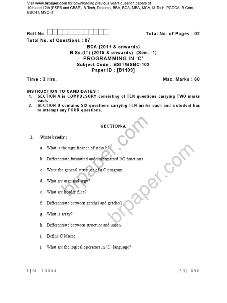 Ansi C Balaguruswamy-C Language PDF | PDF | C (Programming Language ...