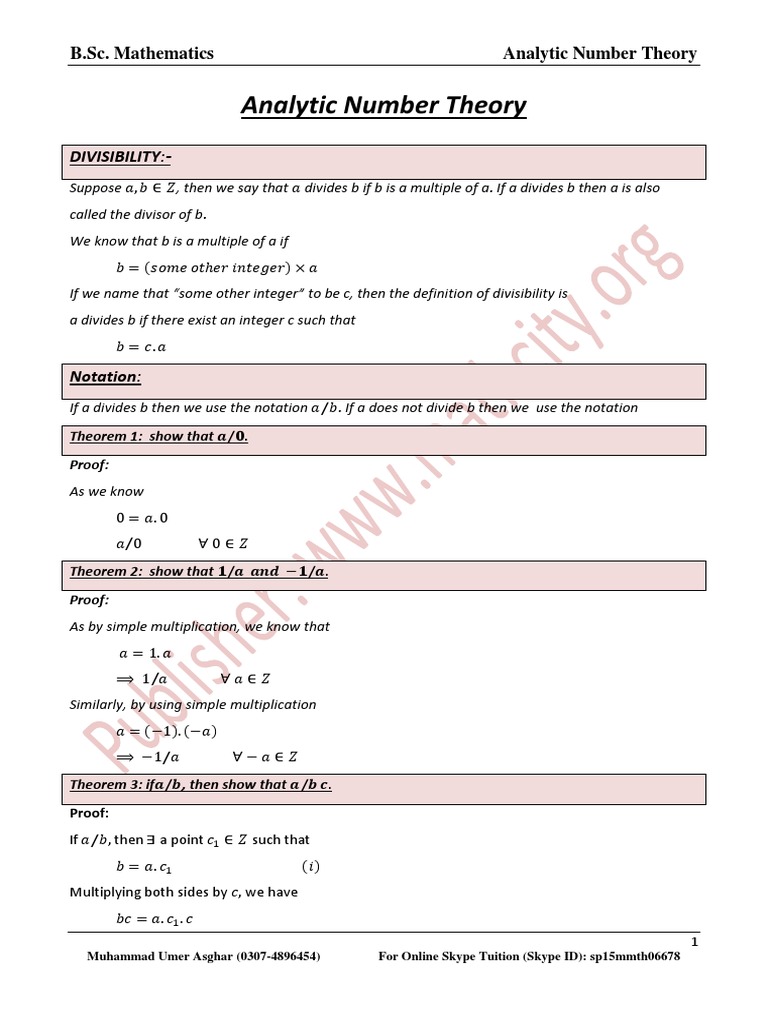 fundamental-theorems-of-divisibility-and-their-proofs-using