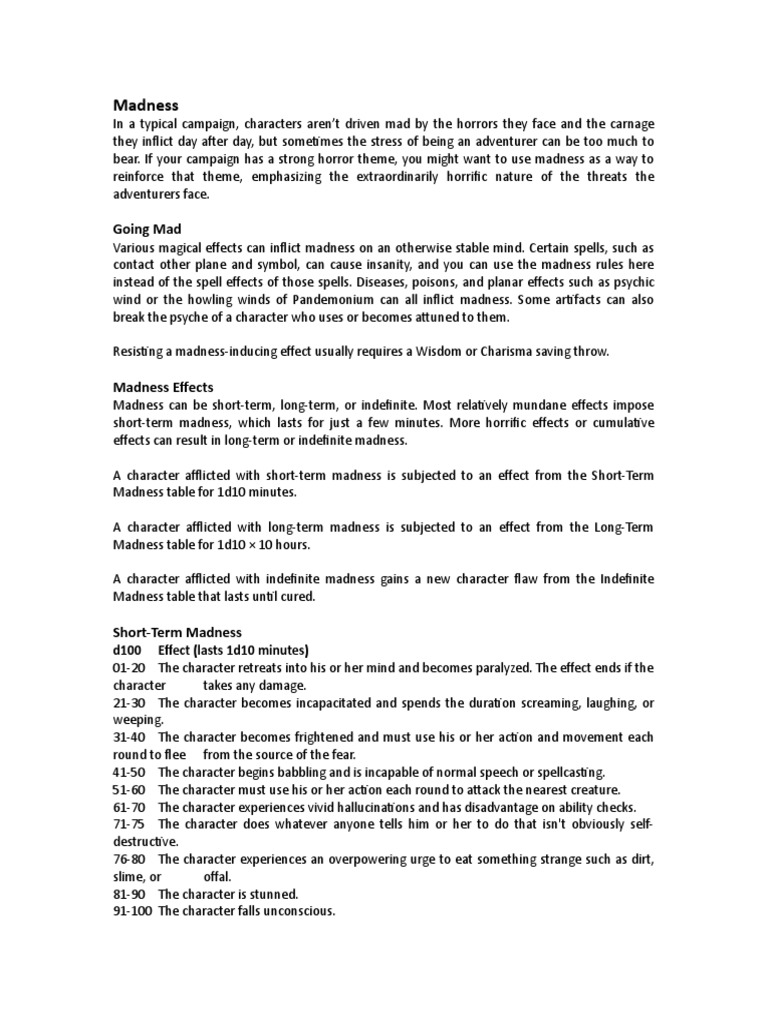 5e Madness | PDF | Self-Improvement