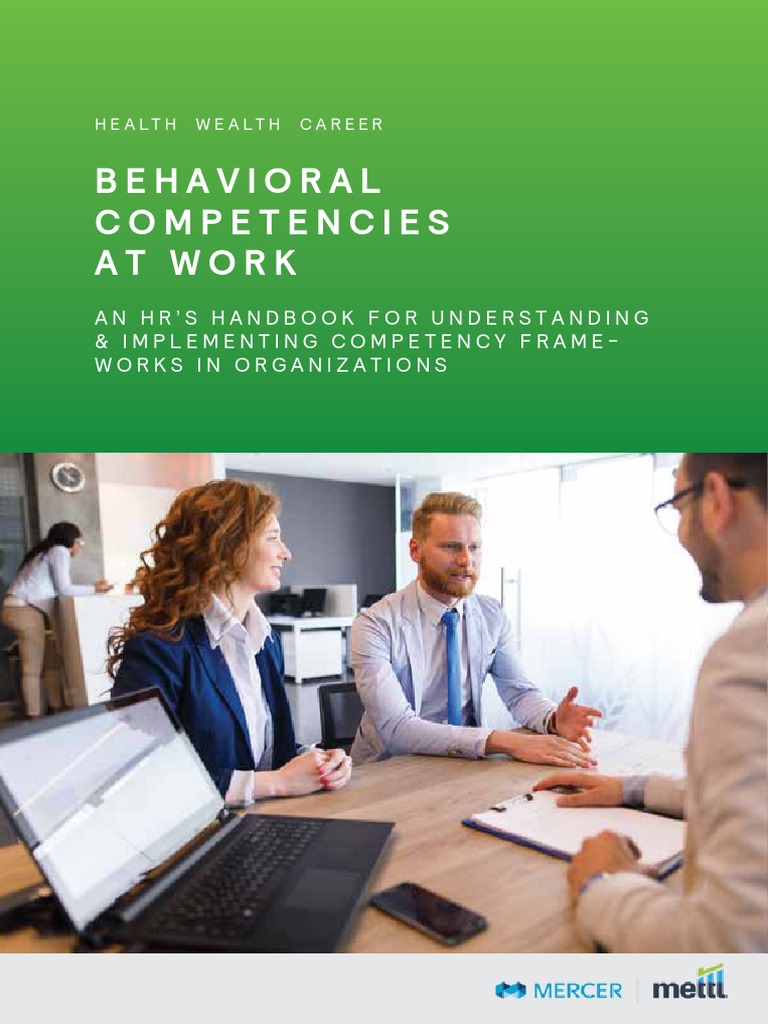 Behavioral Competencies at Work | PDF | Goal | Employment