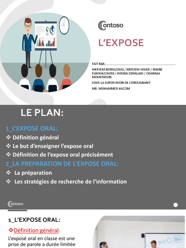 Définition et préparation d'un exposé oral | PDF | Connaissances | Discours