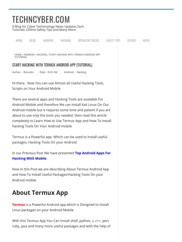 About Termux App | PDF | Android (Operating System) | Gmail