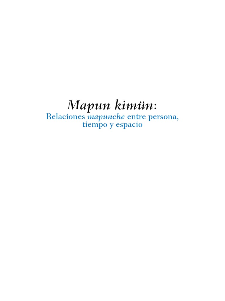 Mapun Kimün | PDF | Conocimiento | Realidad