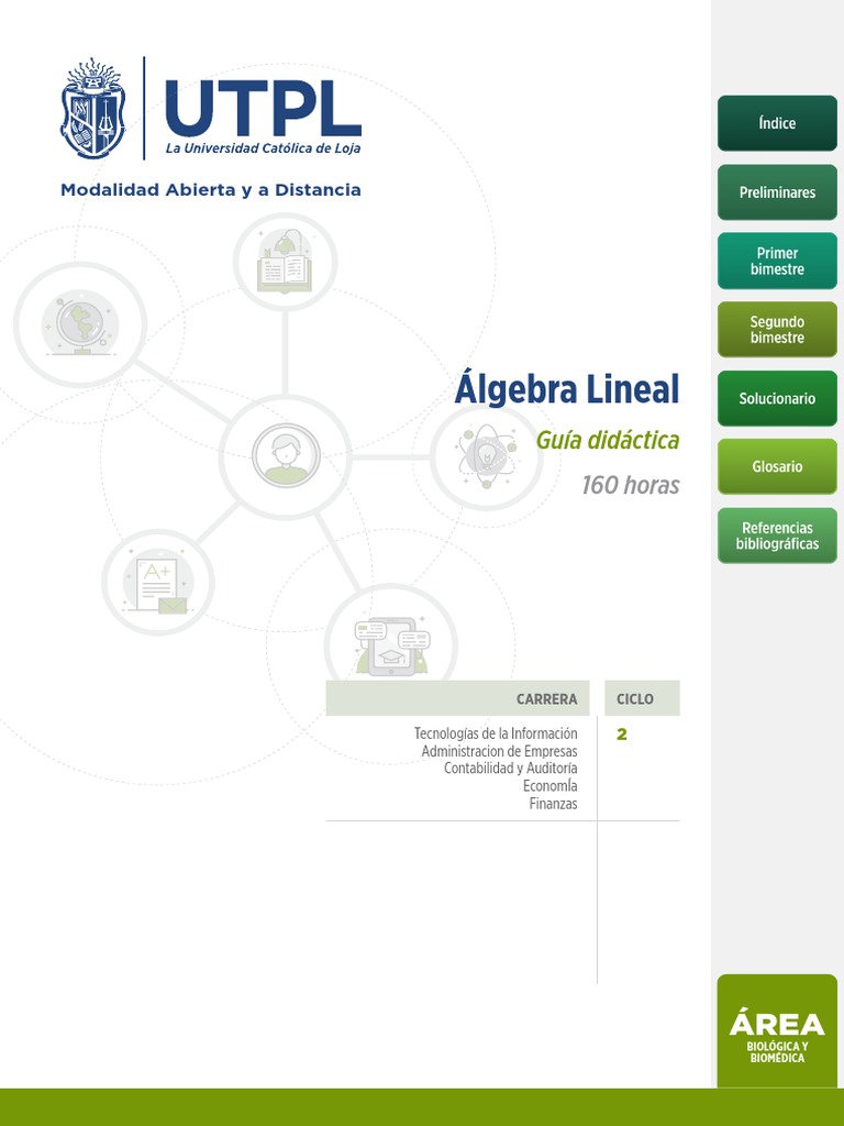 Guía Álgebra Lineal | PDF | Sistema de ecuaciones lineales | Ecuaciones