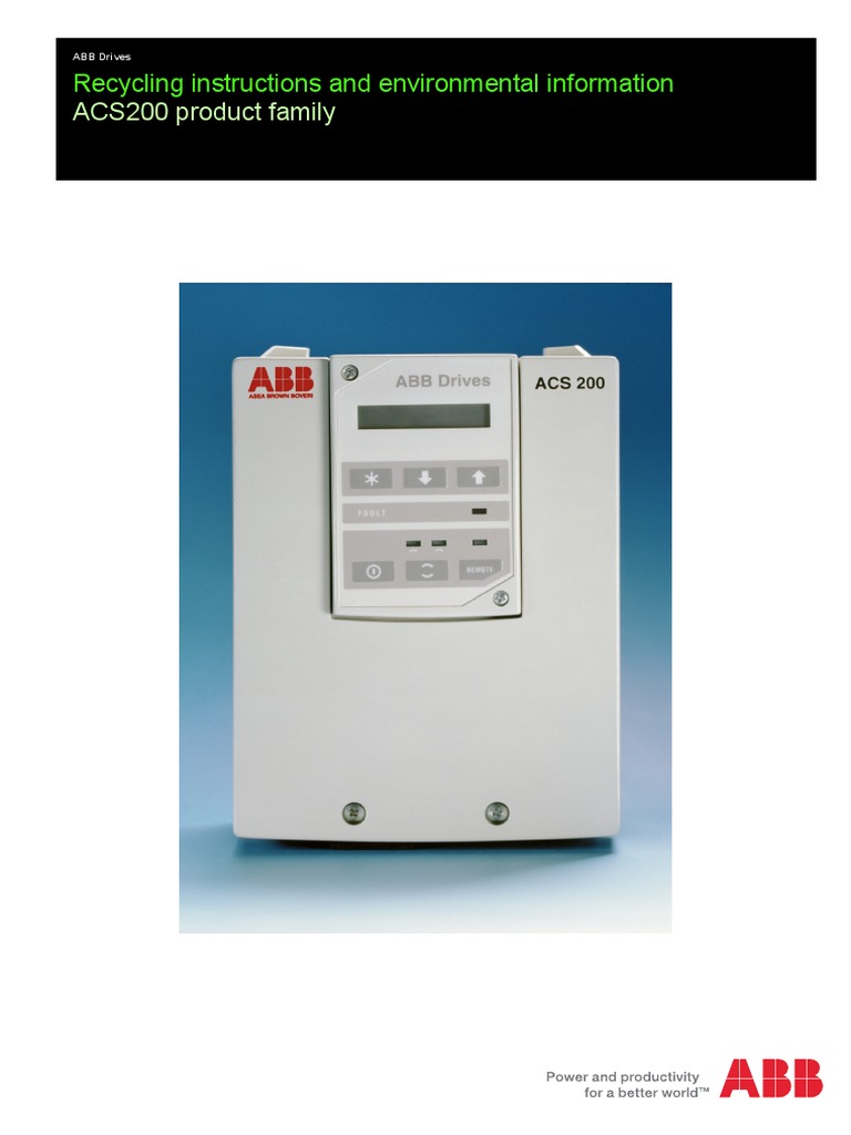 ACS200 Recycling Instructions Rev C | PDF | Waste Management ...