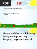 ESP 1 QUARTER 3 WEEK 4 Pagsunod Sa Utos NG Magulang at Nakakatanda | PDF