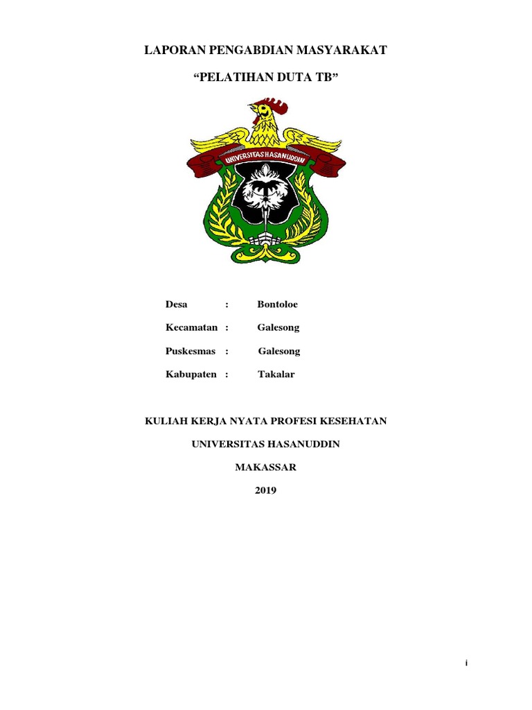 Pelatihan Duta TB di Desa Bontoloe | PDF | Kesehatan Holistik
