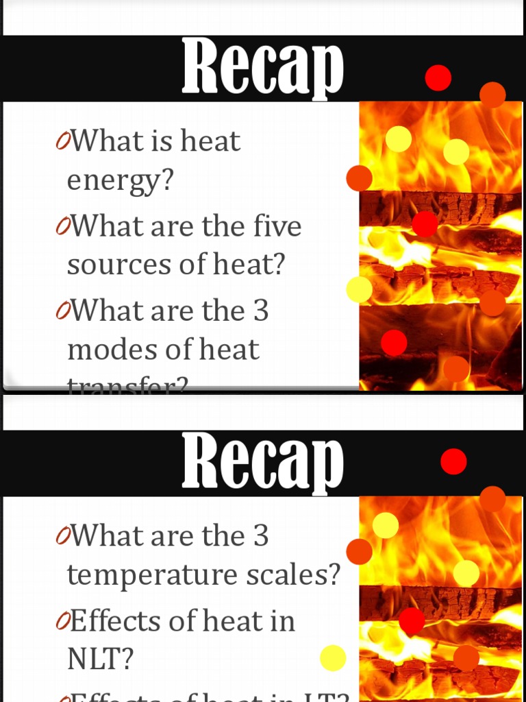 What Is Heat Energy? What Are The Five Sources of Heat? What Are The 3 ...