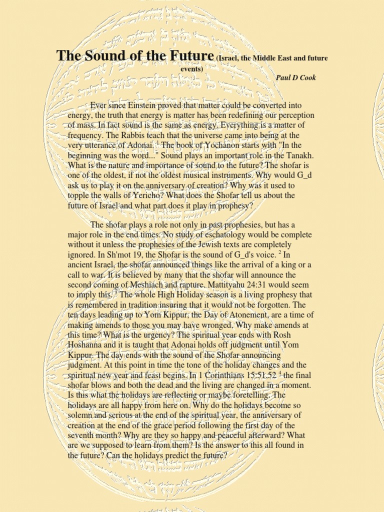 Sound of The Future | PDF | Sound | Torah