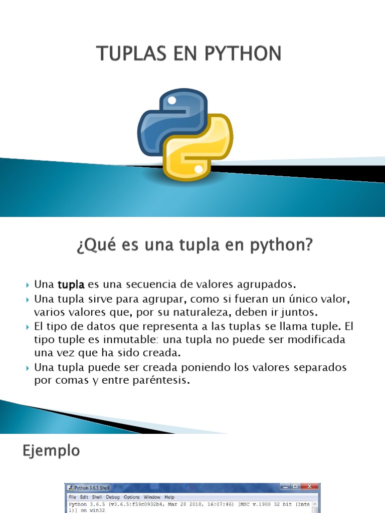 Tuplas en Python Exposicion 2 | PDF | Python (lenguaje de programación ...
