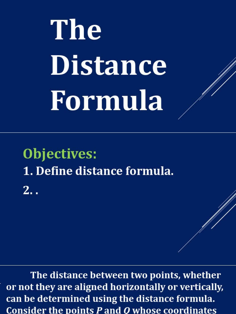 21... Distance Formula | PDF | Geometry | Teaching Mathematics