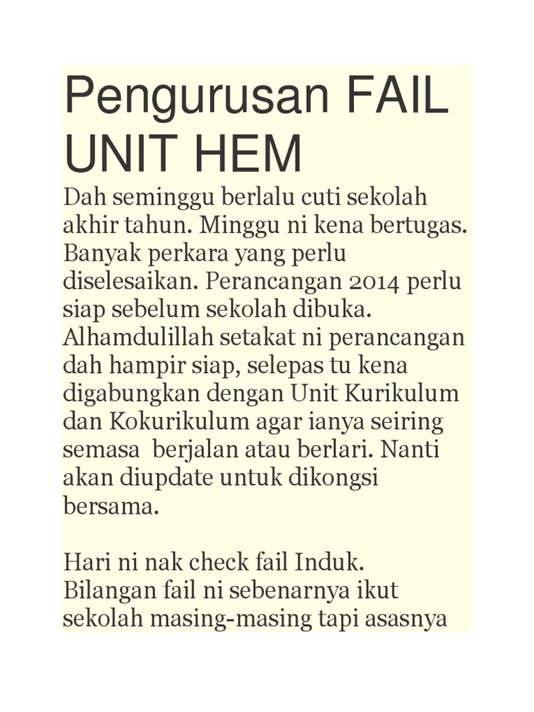 Pengurusan Fail Unit Hem 564b53a35ff4e | PDF