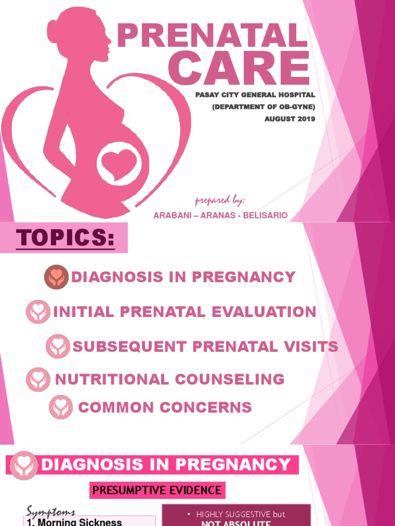 Prenatal Care Guidelines and Evaluations | PDF | Preterm Birth | Pregnancy