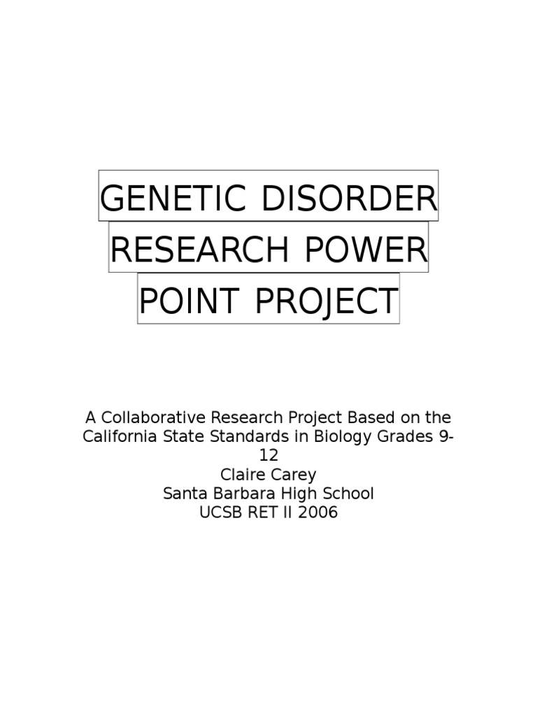 Genetic Disorders | PDF | Genetic Disorder | Genetics