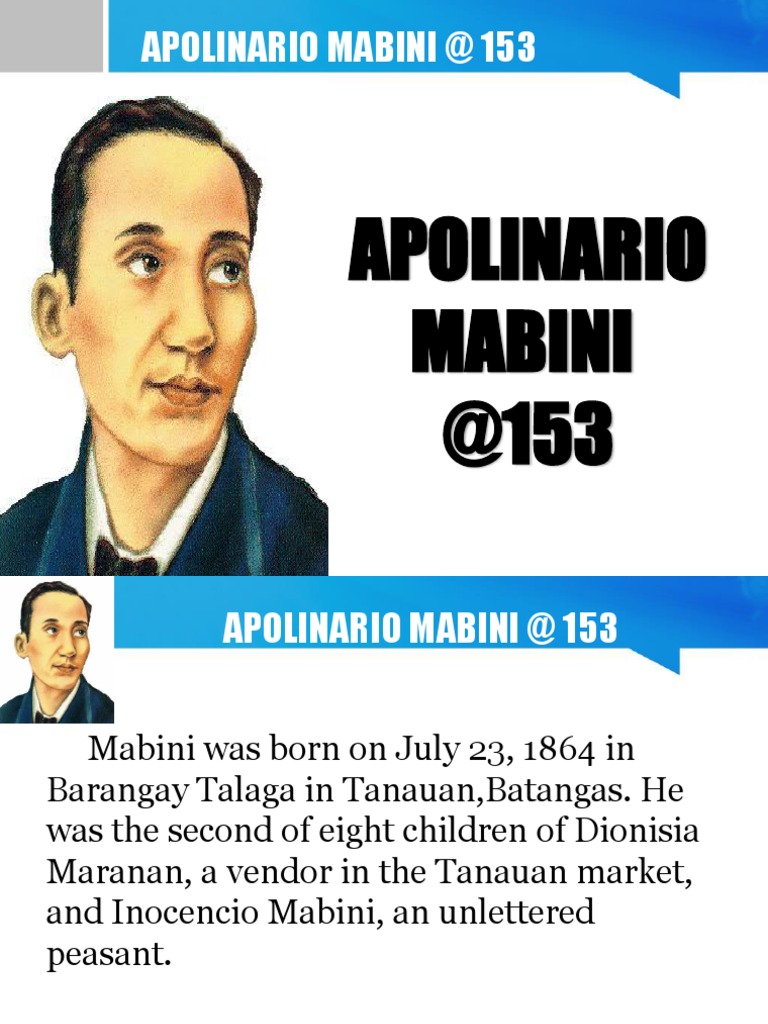 Apolinario Mabini at 153 | PDF | Philippines