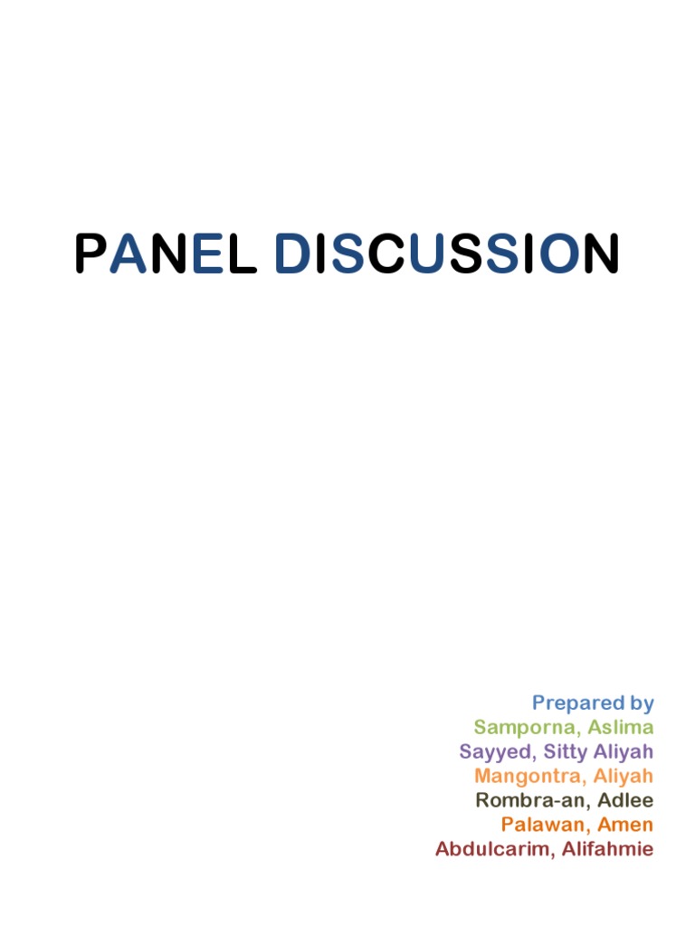 Panel Discussion | PDF | Volume | Formula