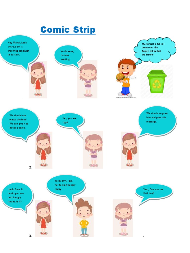 Comic Strip: My Stomach Is Full So I Cannot Eat This Burger. Let Me ...