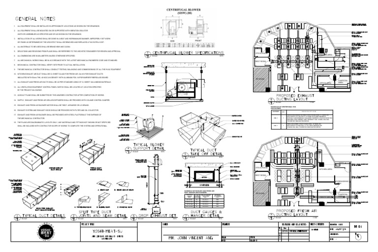 M-01 Mechanical Plans and Details | PDF | Duct (Flow) | Vehicles