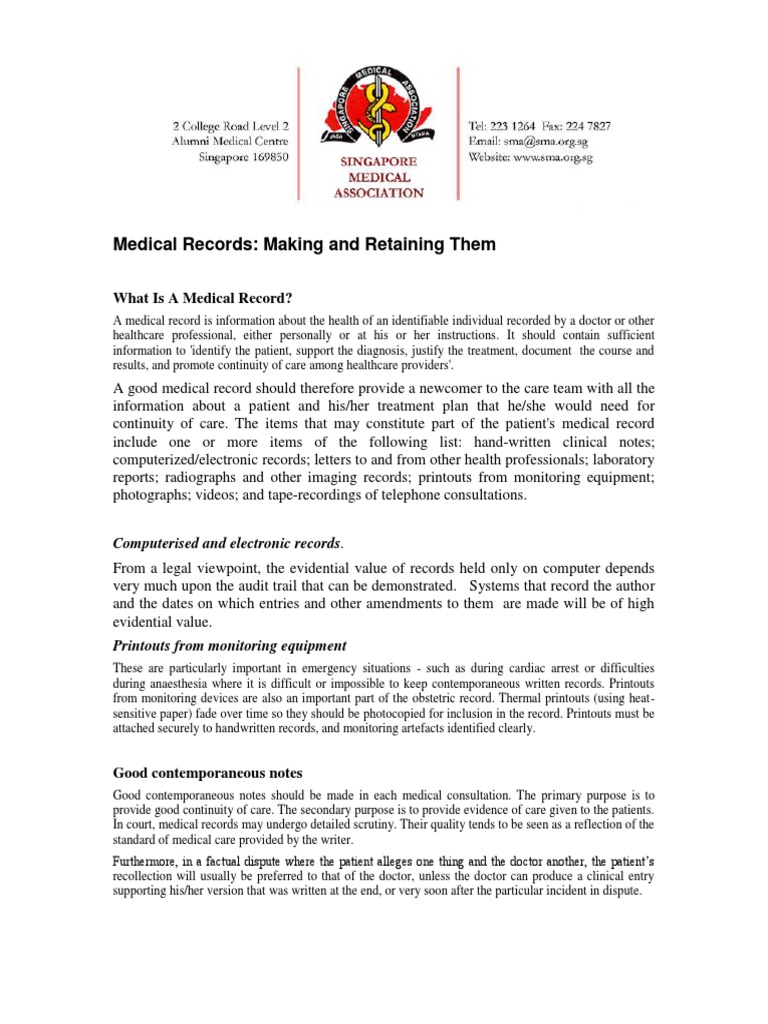 Medical Records | PDF | Medical Record | Patient