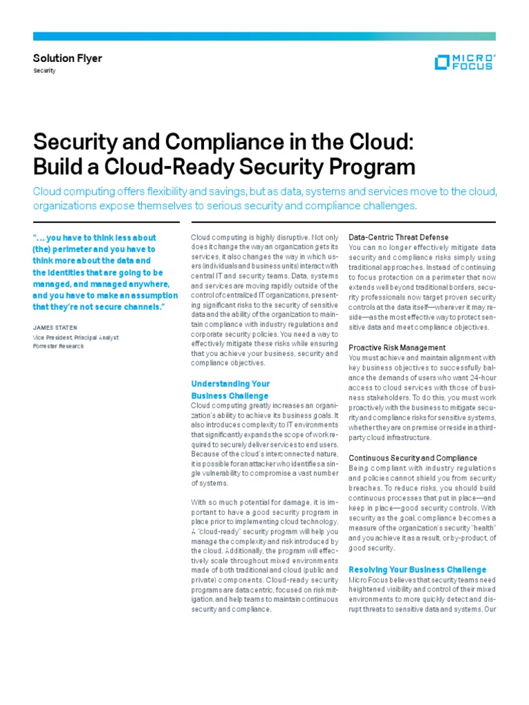 Security and Compliance in The Cloud: Build A Cloud-Ready Security ...