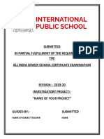 Certificate and Acknowledgement Class 12th Project | PDF
