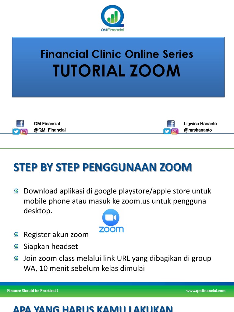 ZOOM Tutorial | PDF
