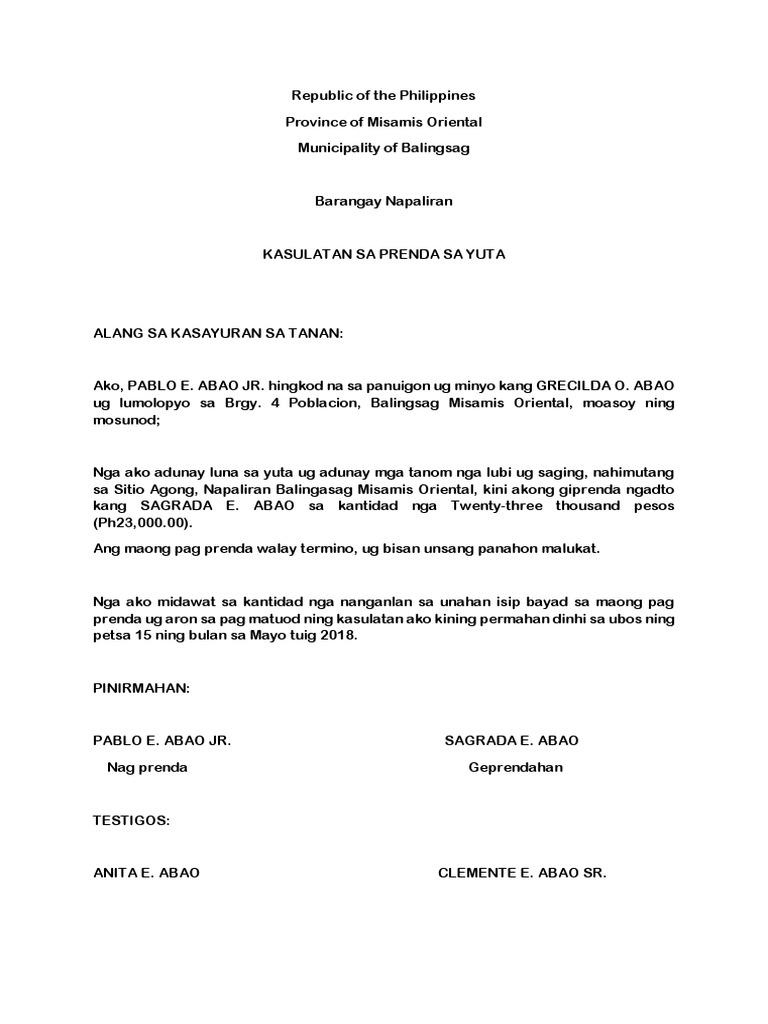 Kasulatan bahin sa yuta