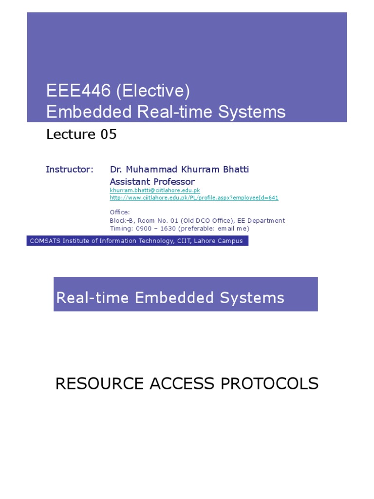 EEE446 - Dr. Khurram - Lecture-5b PDF | PDF | Concurrent Computing | Computer Engineering