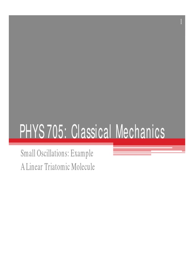 022 Small Oscillations Examples PDF | PDF | Eigenvalues And ...