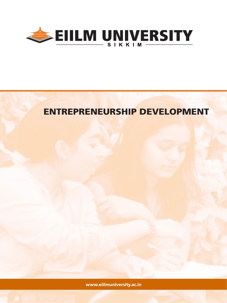 Entrepreneurship Development | Download Free PDF | Entrepreneurship ...