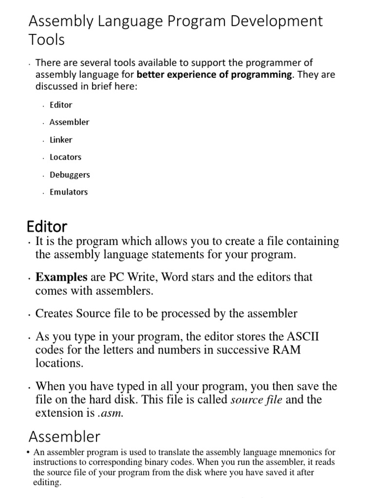 8086 Development Tools | PDF | Assembly Language | Computer Program