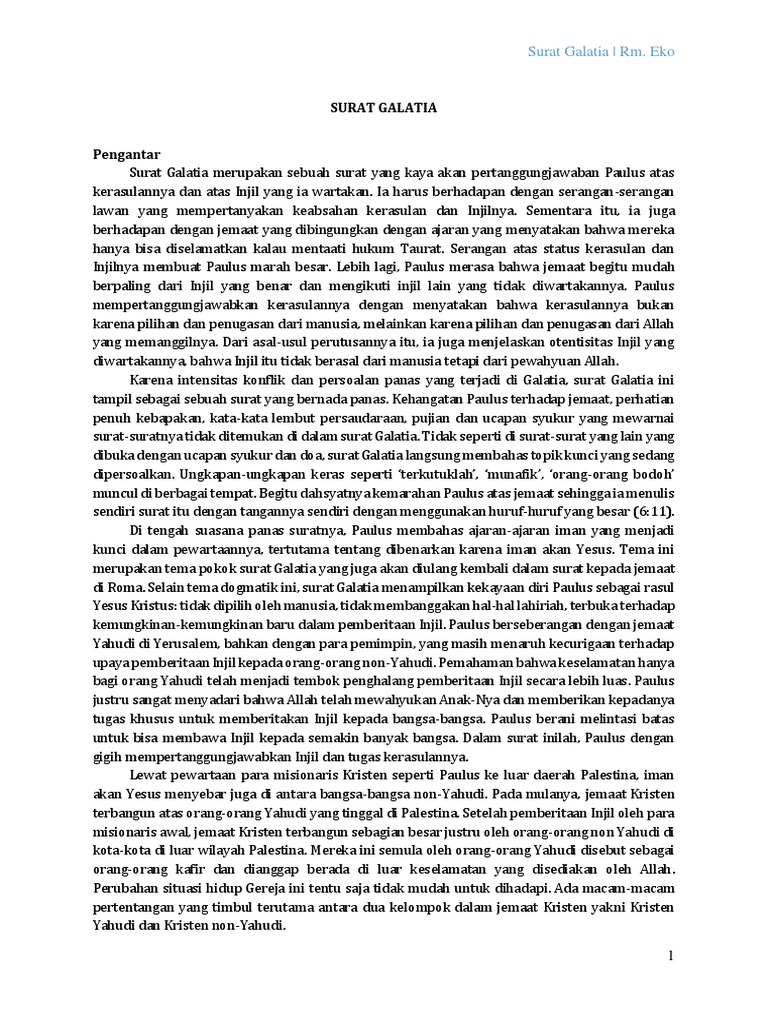 Surat Galatia | PDF