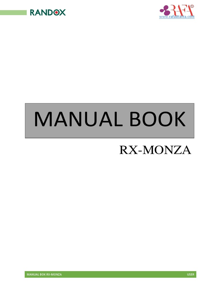 Manual Book Monza PDF | PDF