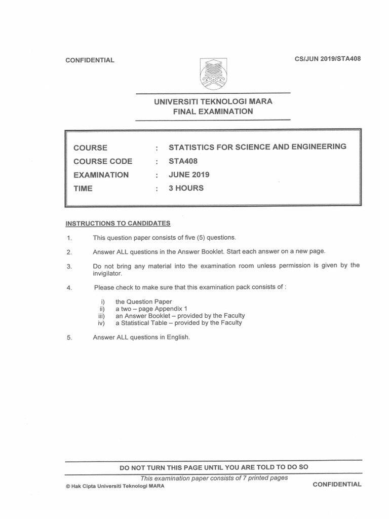 STA408 | PDF