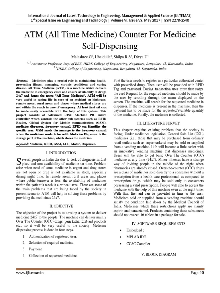 ATM (All Time Medicine) Counter For Medicine Self-Dispensing | Download ...