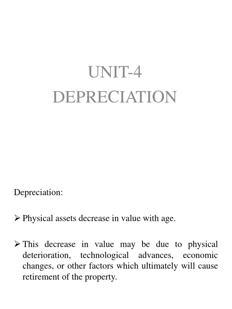 Depreciation | PDF | Book Value | Depreciation