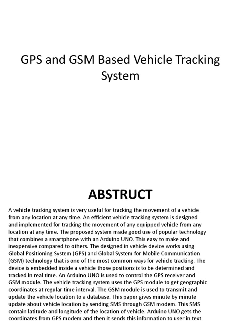 GPS and GSM Based Vehicle Tracking System | PDF | Global Positioning System | Modem