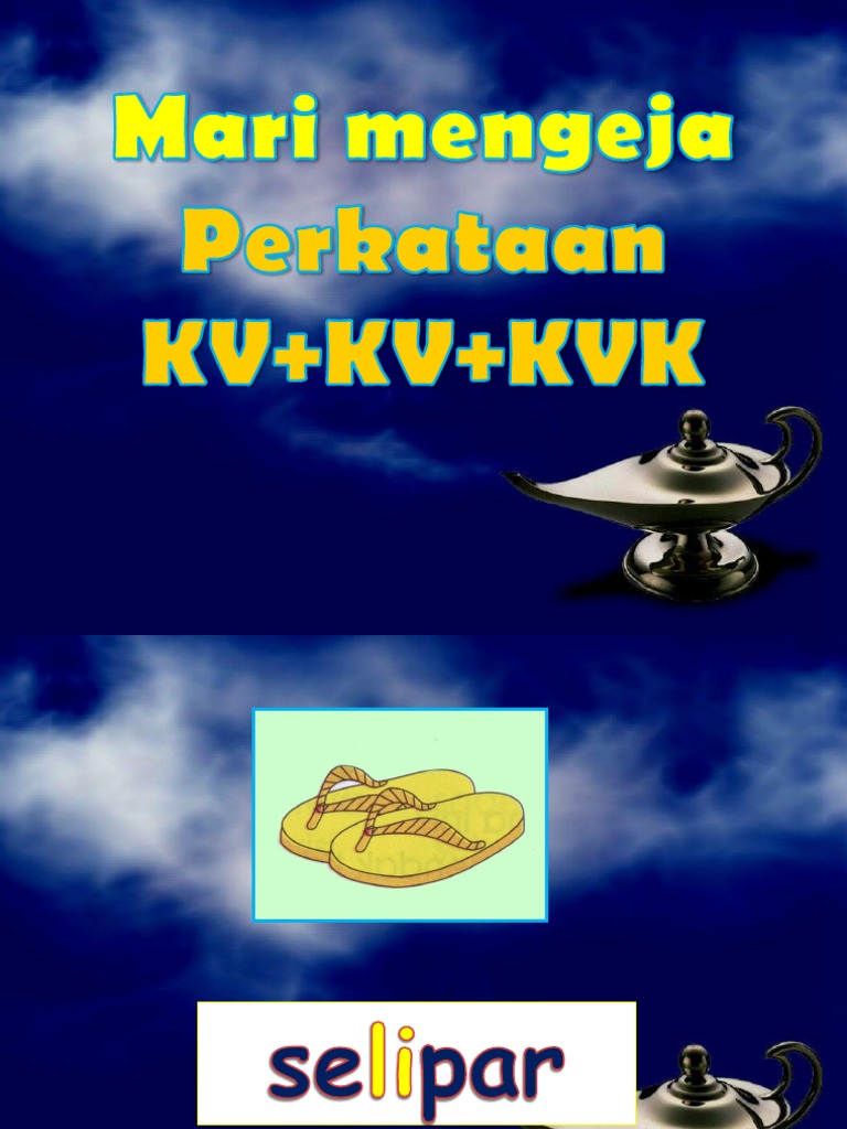 Perkataan & Ayat KV+KV+KVK | PDF