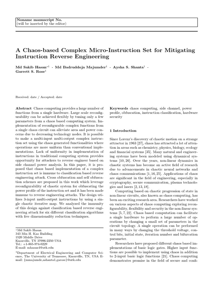 A Chaos-Based Complex Micro-Instruction Set For Mitigating Instruction ...
