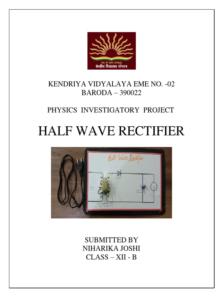 PROJECT - Physics | PDF | Rectifier | Capacitor
