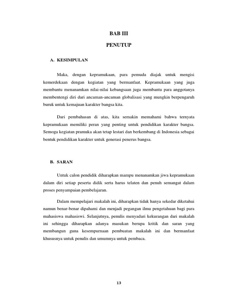 Bab Iii Penutup | PDF