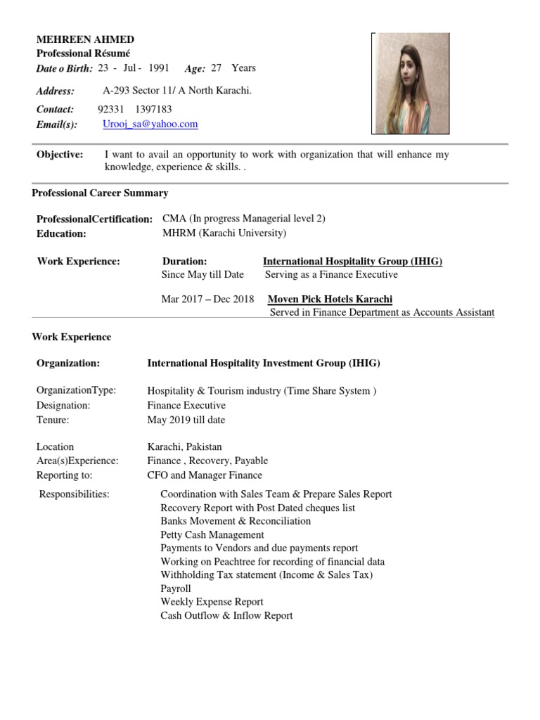 Date o Birth: 23 - Jul - 1991 Age: 27 Years Address: Contact: Email(s ...