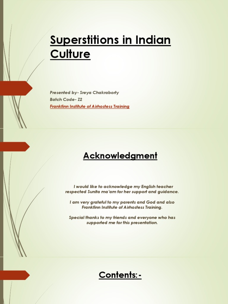 On Superstitions | PDF | Superstitions | Luck