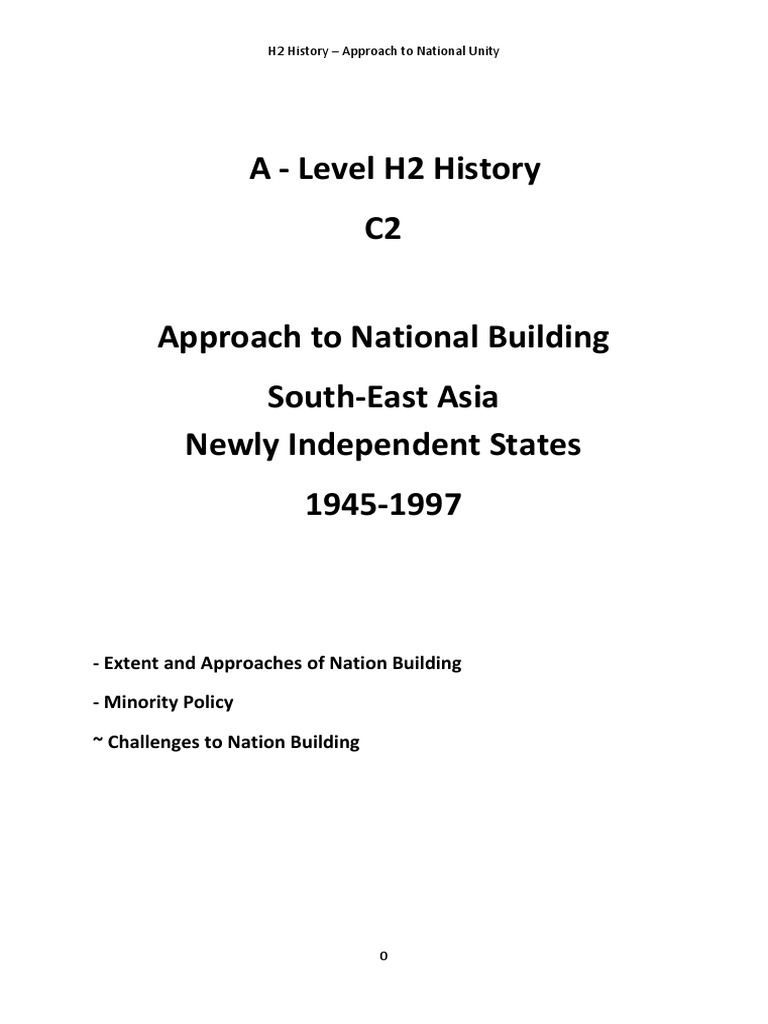 Southeast Asia Nation Building | PDF | Multiculturalism | Thailand