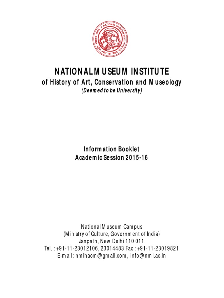 Information Booklet | PDF | Museology | Science