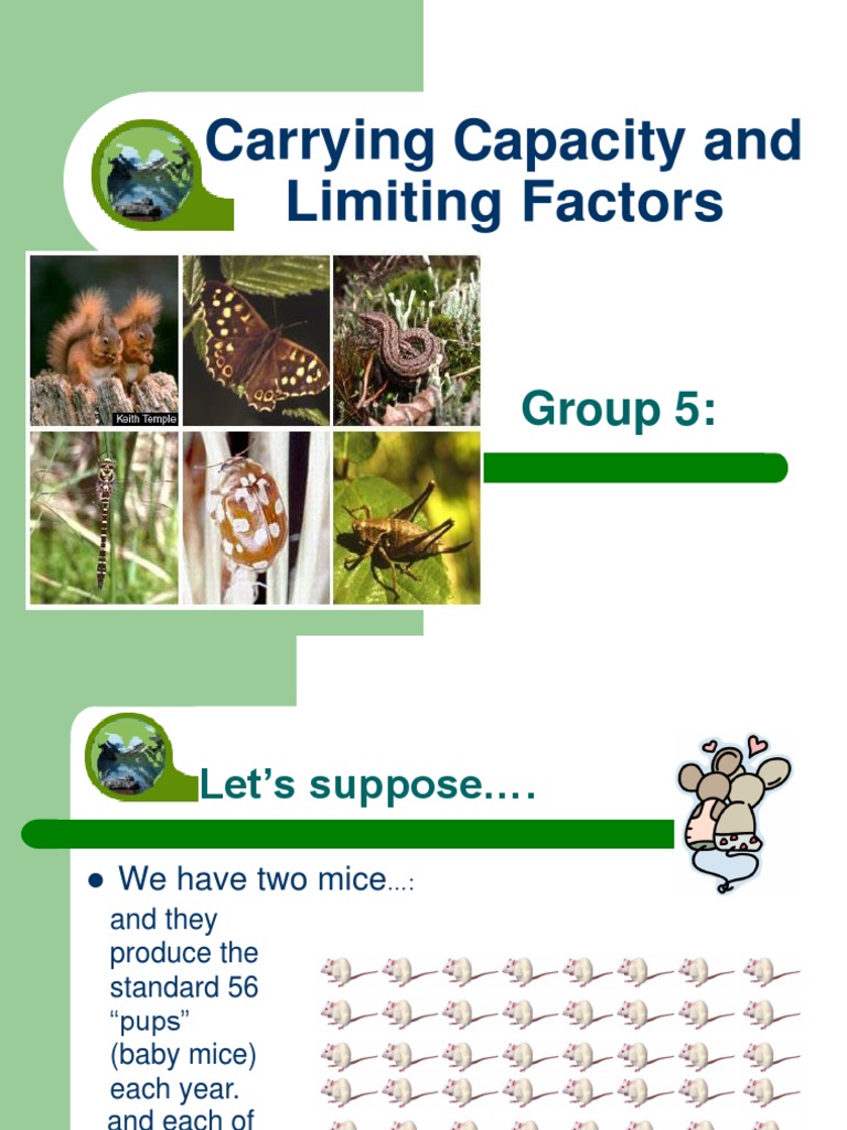 Carrying Capacity and Limiting Factors | PDF | Predation | Habitat