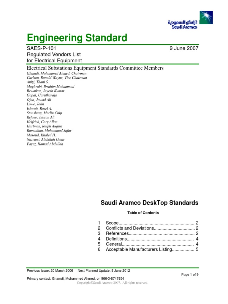 SAES P 101 | PDF | Transformer | Components