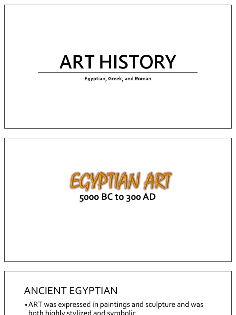 Art History: Egyptian, Greek, and Roman | PDF | Ancient Egypt | Sculpture
